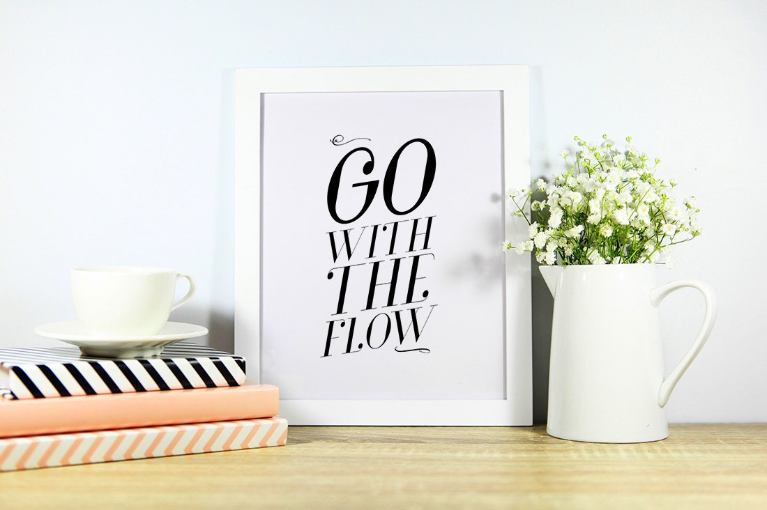 Motivational Poster, Art Printable, Home Decor, Minimalist Print, Go ...