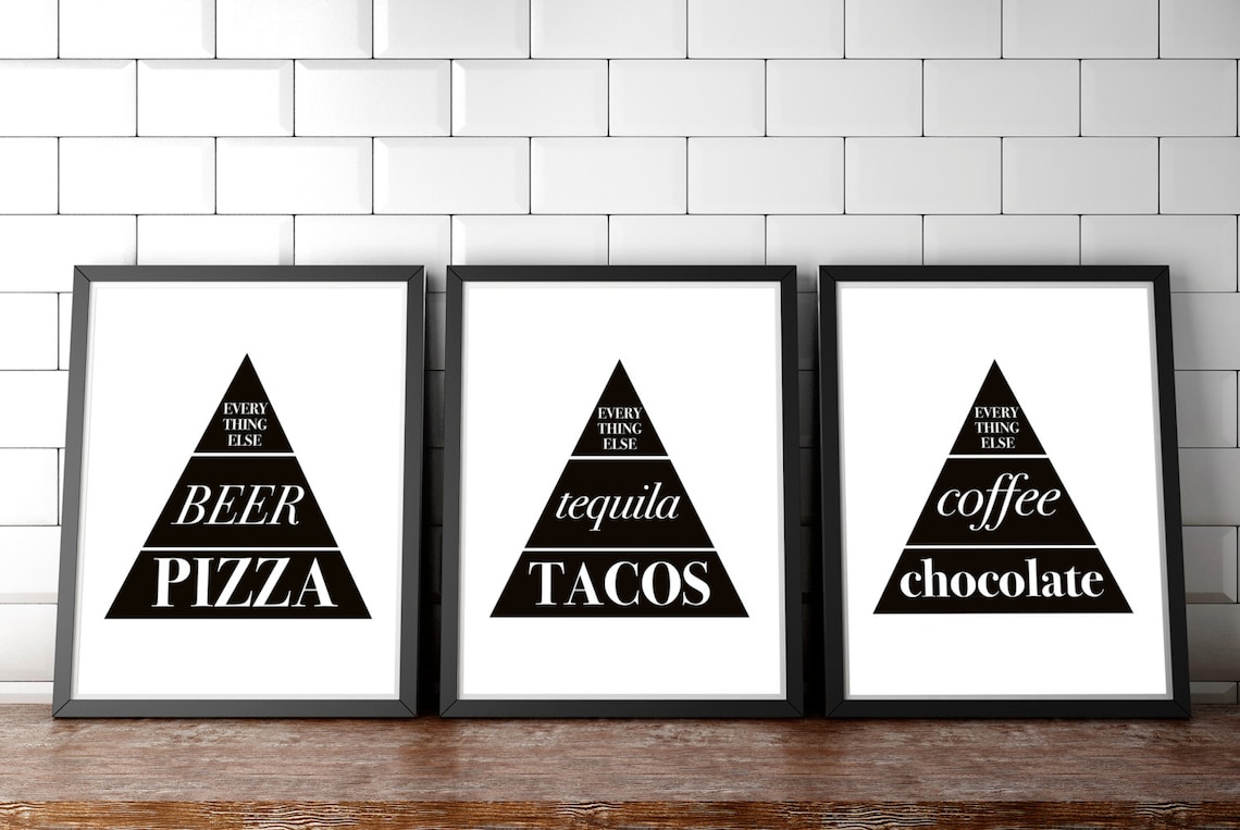 Funny Kitchen Decor Kitchen Printables Kitchen Wall Art | Etsy
