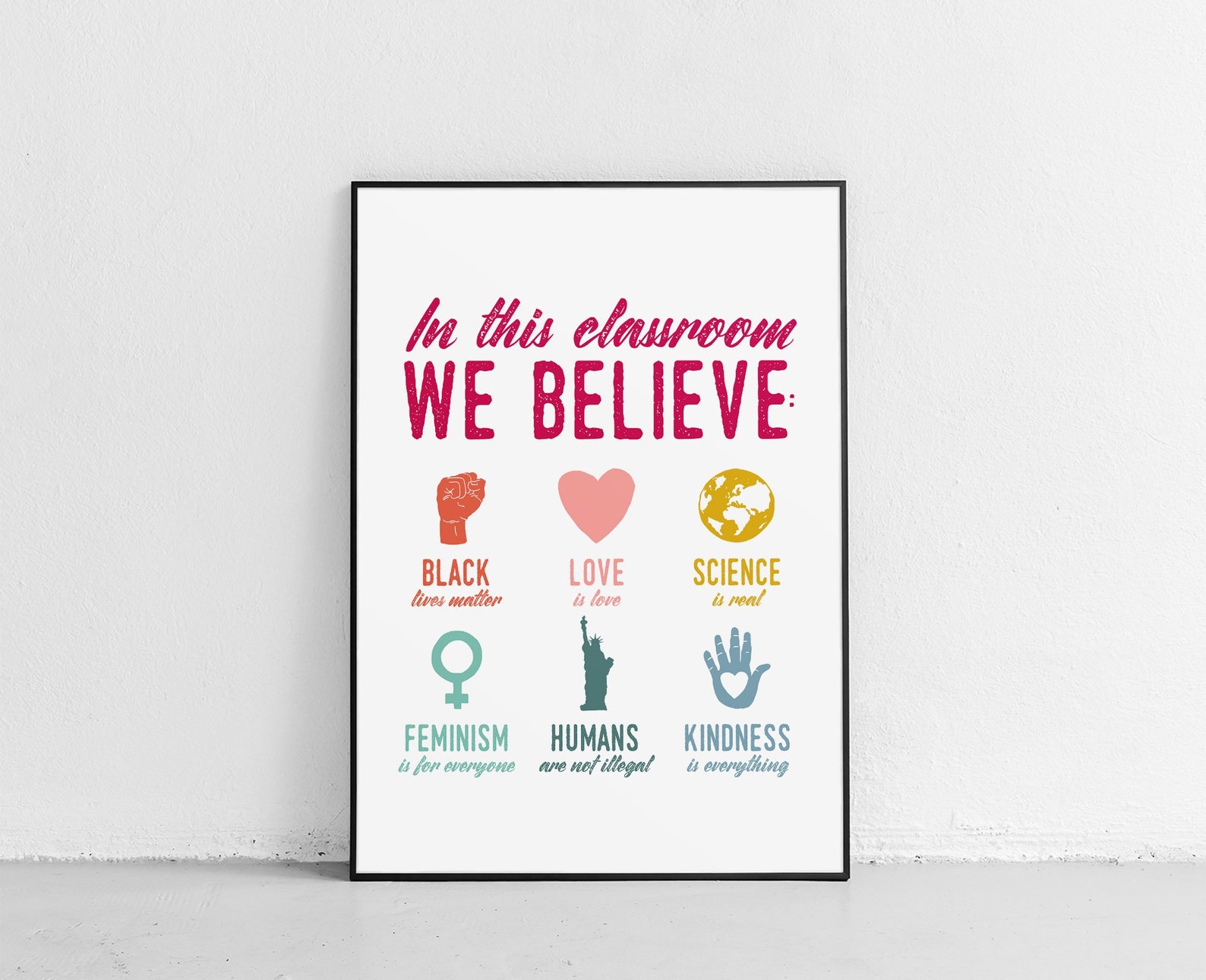 Resist Print, Classroom Posters, Teacher Gift, Protest Printable, LGBTQ ...