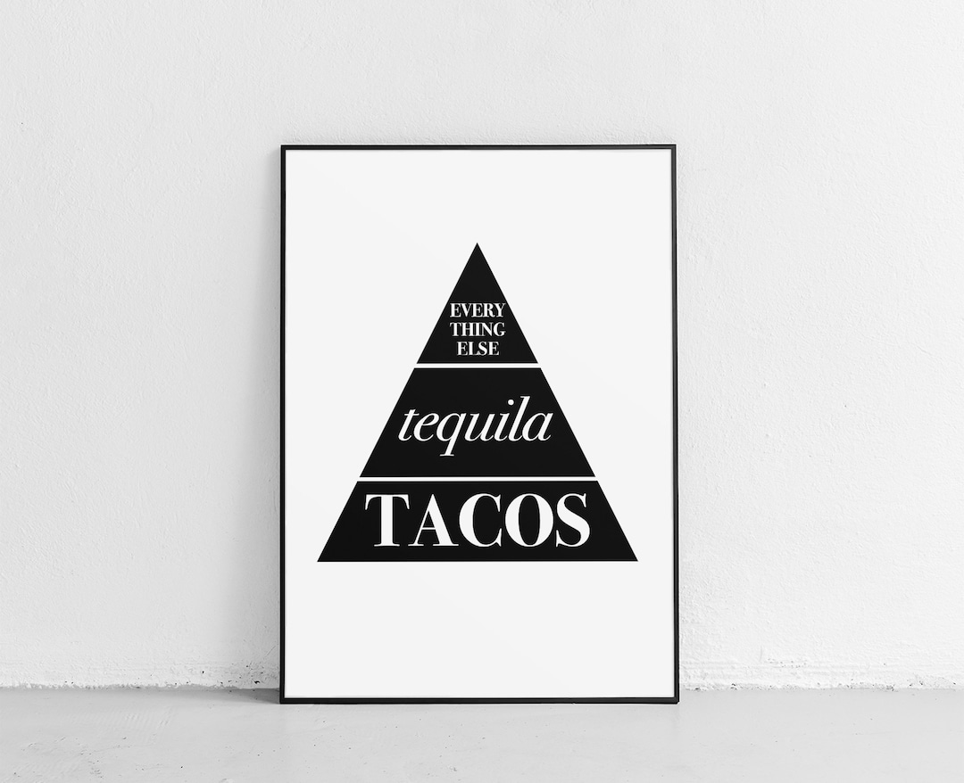 Tacos Art Print, Tacos Printable, Tacos Wall Art, Taco Print, Funny Art ...
