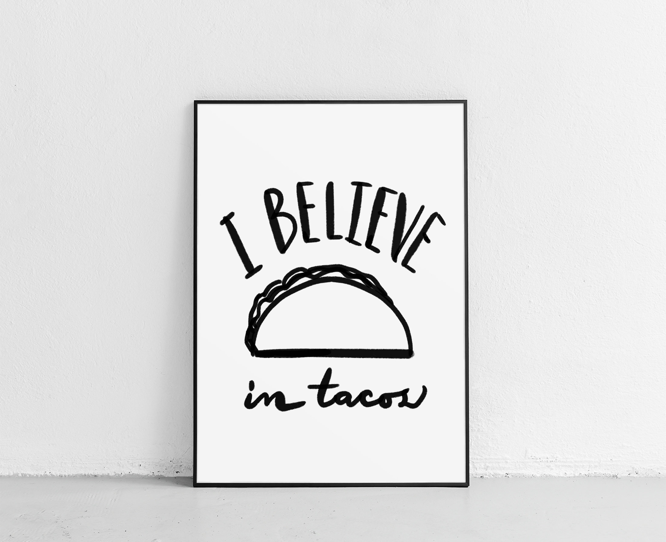 Taco Printable Wall Art, Kitchen Decor, Kitchen Wall Art, Kitchen Wall ...