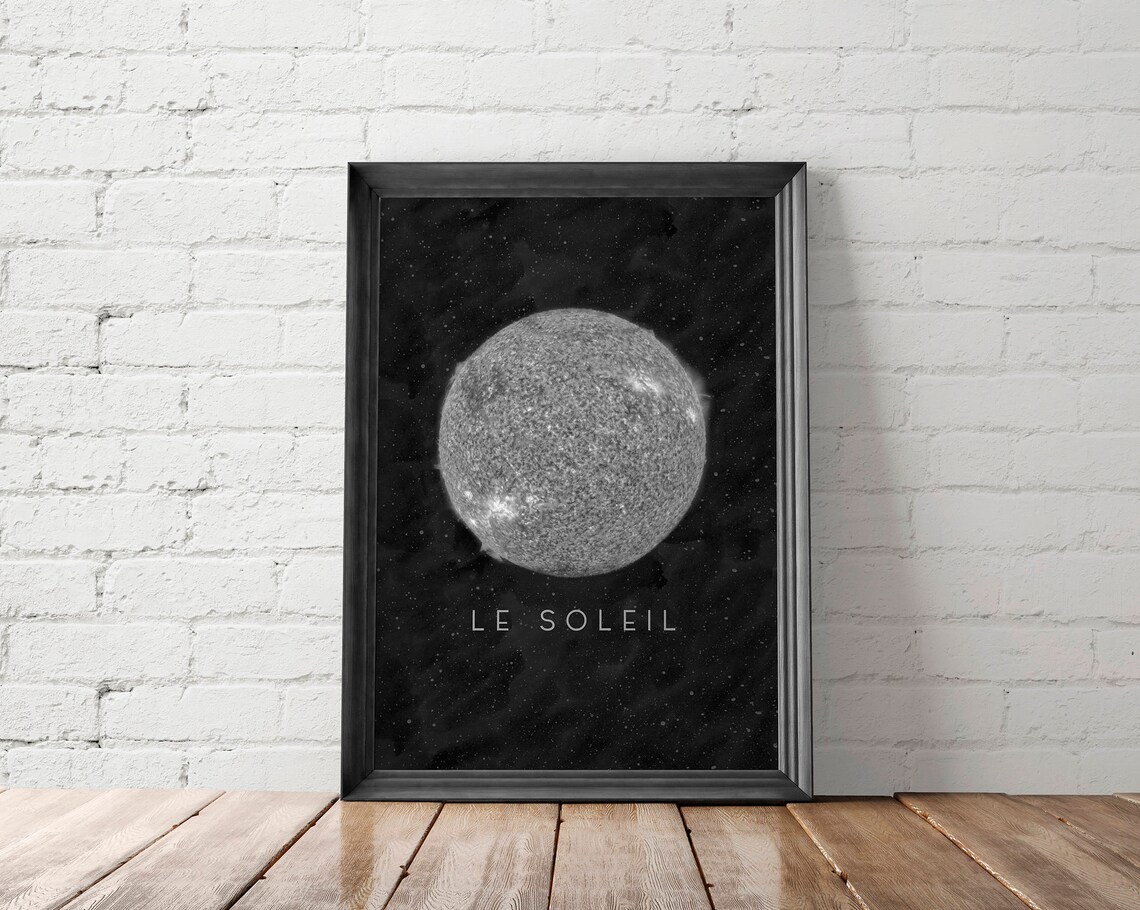 Sun Print, Space Print, Sun Poster, Sun Printable, Sun Photography ...