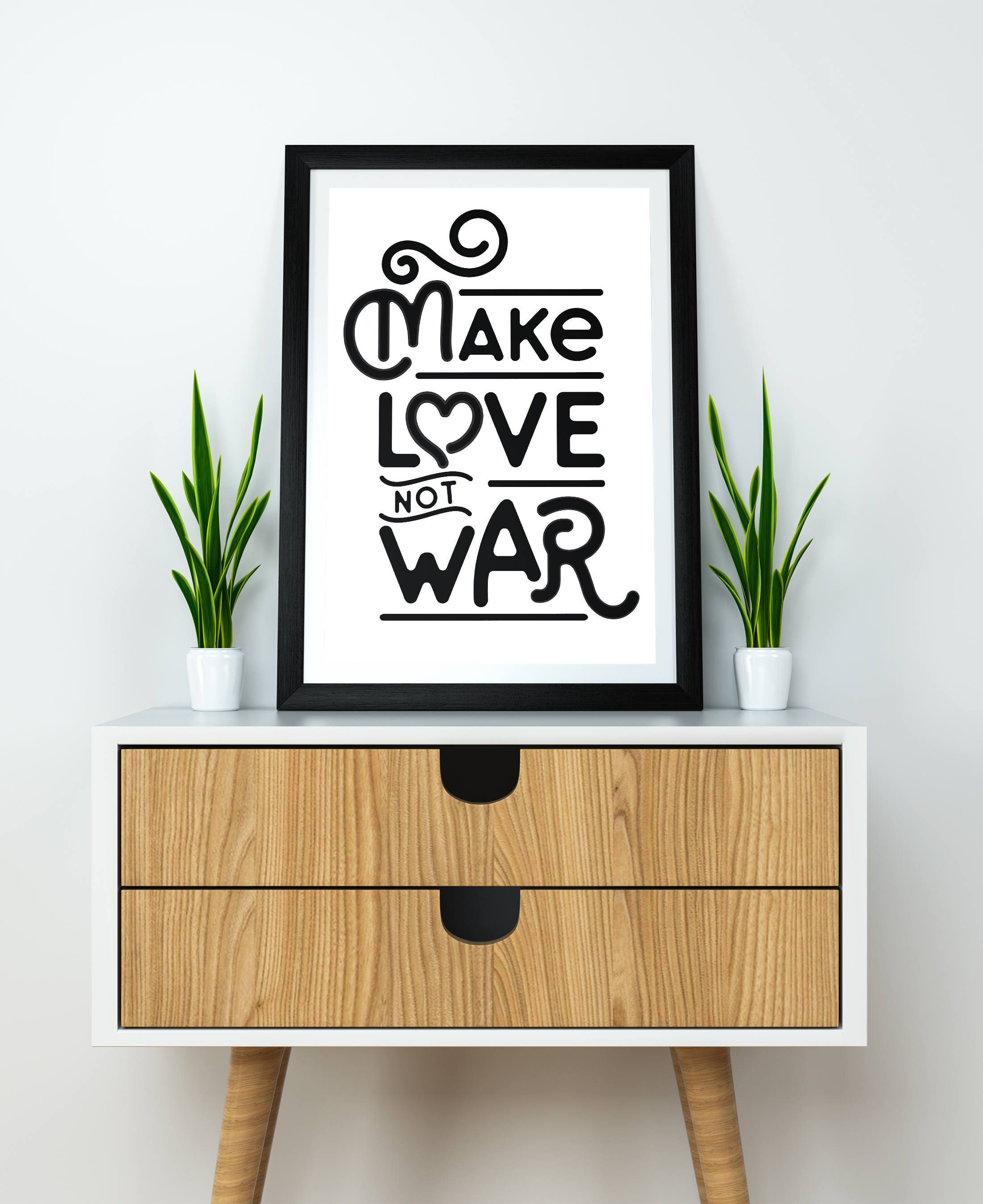 Make Love Not War Printable, Resist Poster, Feminist Printable, Human ...