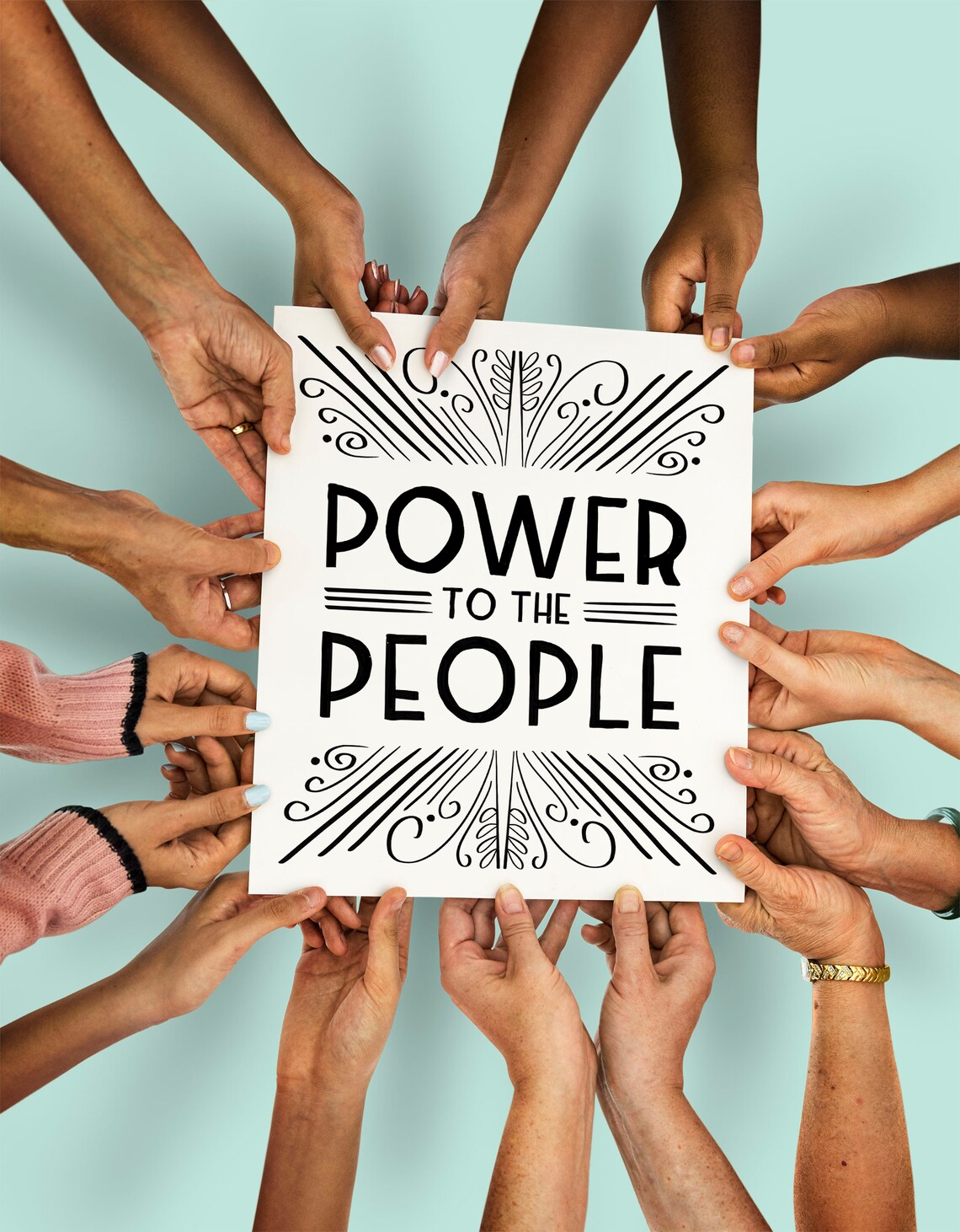 Protest Sign Protest Poster Power to the People Political - Etsy