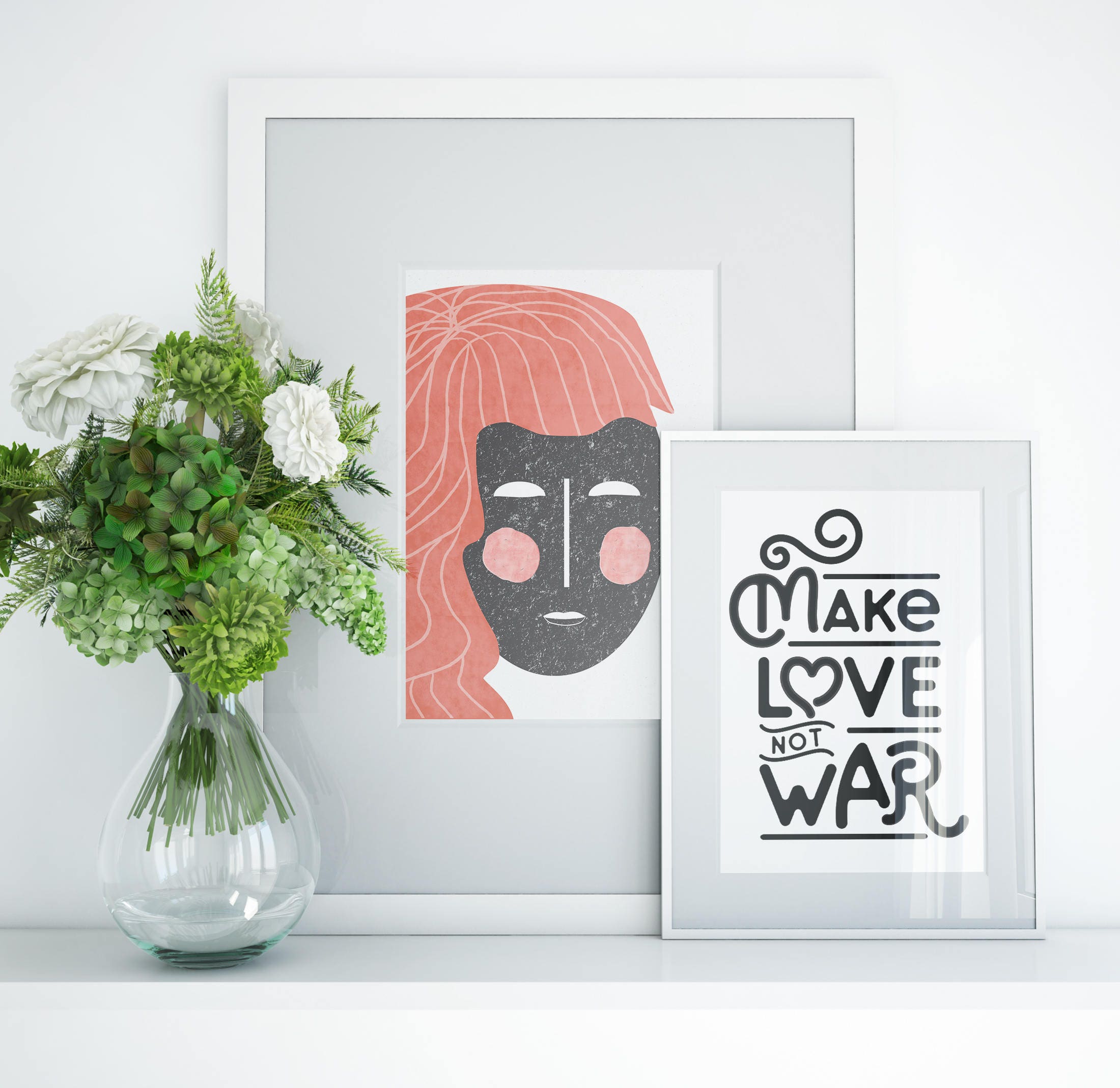 Make Love Not War Printable, Resist Poster, Feminist Printable, Human ...