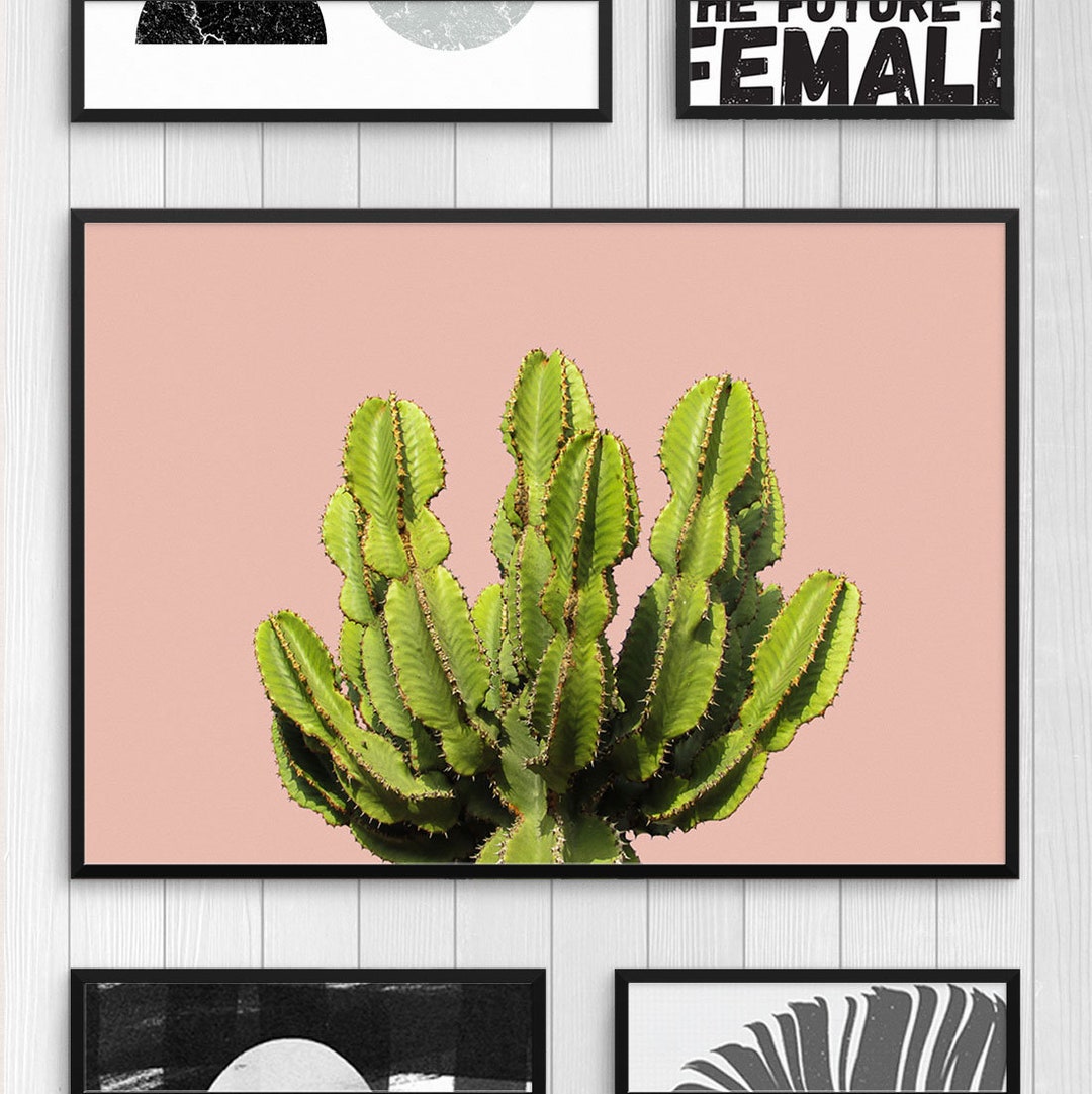 Cartel de cactus, arte de cactus, impresión de cactus, impresiones de ...