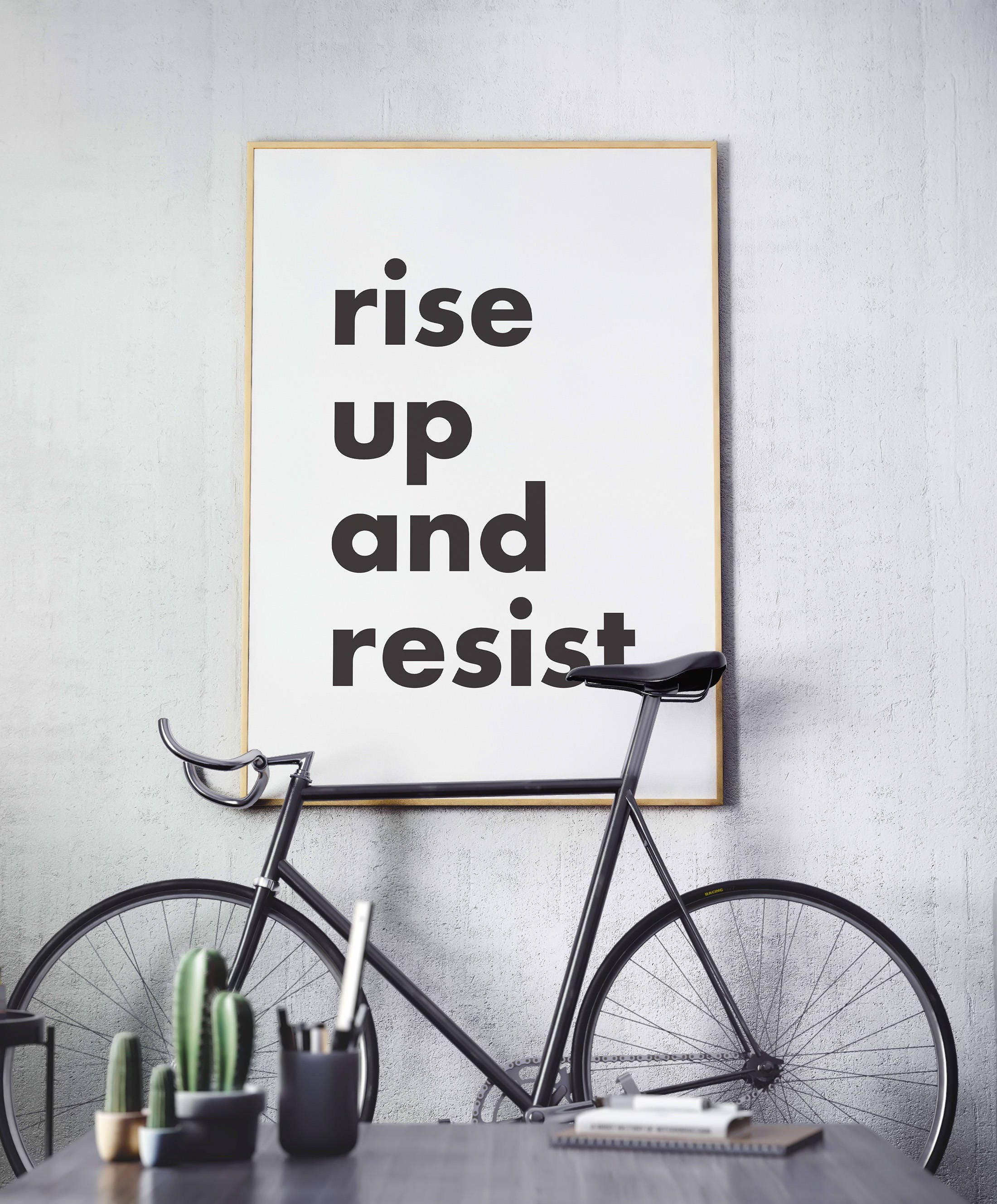 Rise Up Poster Widerstand Poster Protest Poster Anti Trump | Etsy