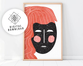 Faceless Portrait Art Princess Diana Print Unframed A5 A4 - Etsy