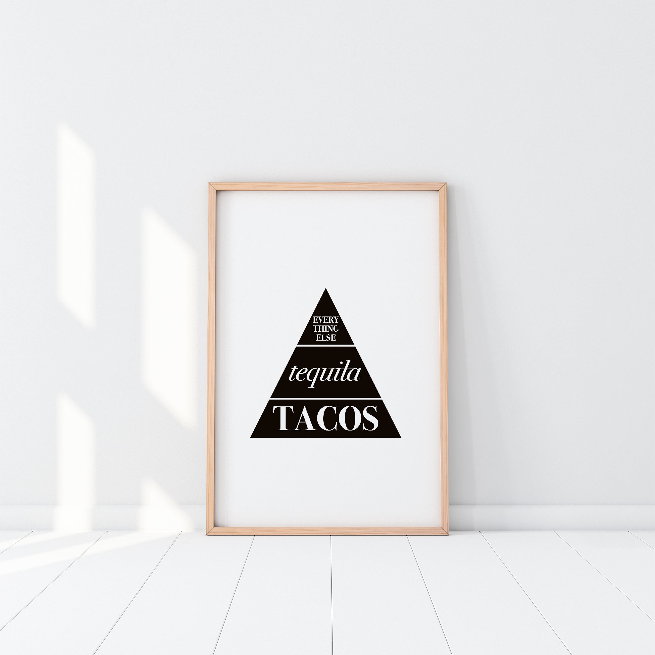 Tacos Art Print Tacos Printable Tacos Wall Art Taco Print | Etsy