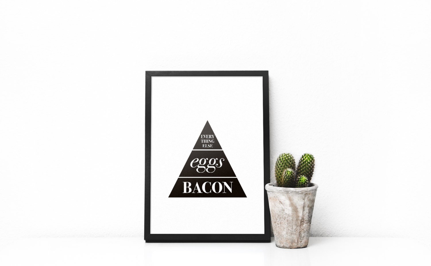 Funny Bacon Printable Bacon Art Print Bacon Wall Art Bacon | Etsy