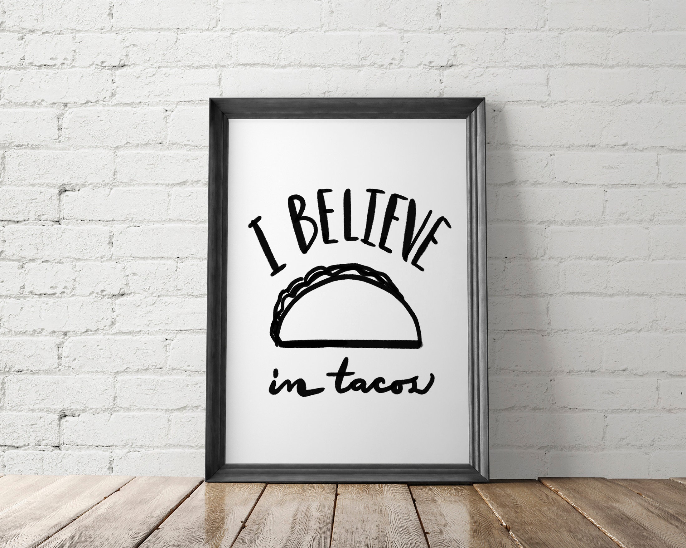 Taco Printable Wall Art, Kitchen Decor, Kitchen Wall Art, Kitchen Wall ...