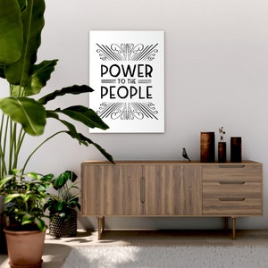 Protest Sign, Protest Poster, Power to the People, Political Poster ...