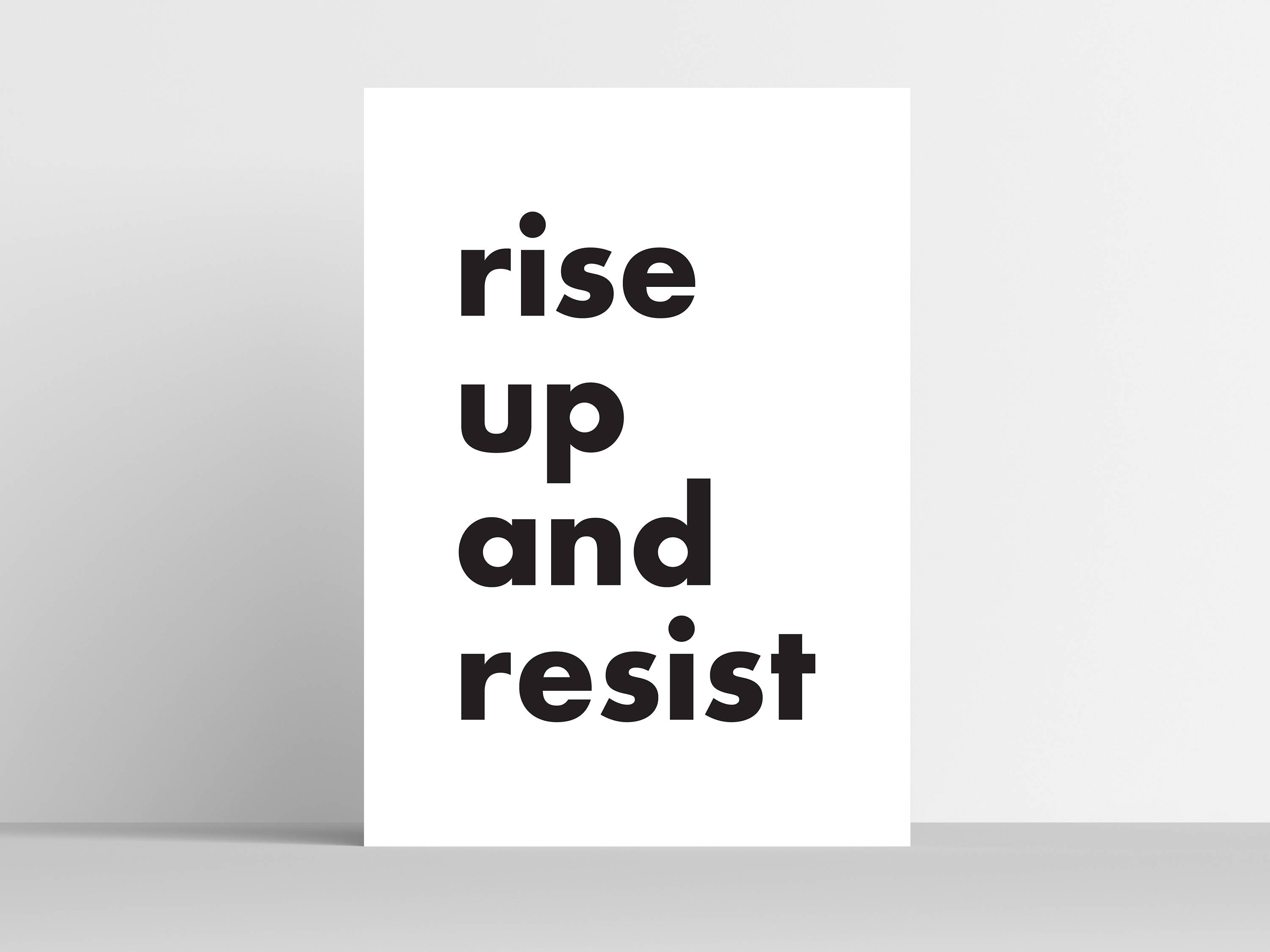 Rise Up Poster Widerstand Poster Protest Poster Anti Trump | Etsy