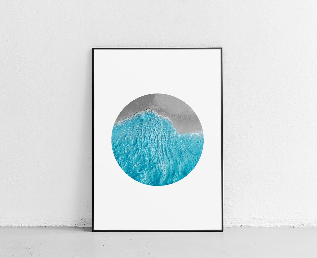 Ocean Print, Ocean Photography, Ocean Printable, Aerial Ocean Photo ...