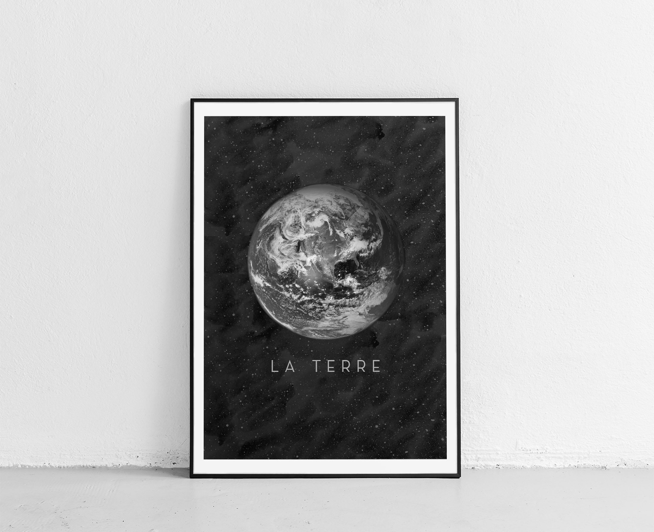 Earth Print Planet Printable Earth Wall Art Earth Printable | Etsy