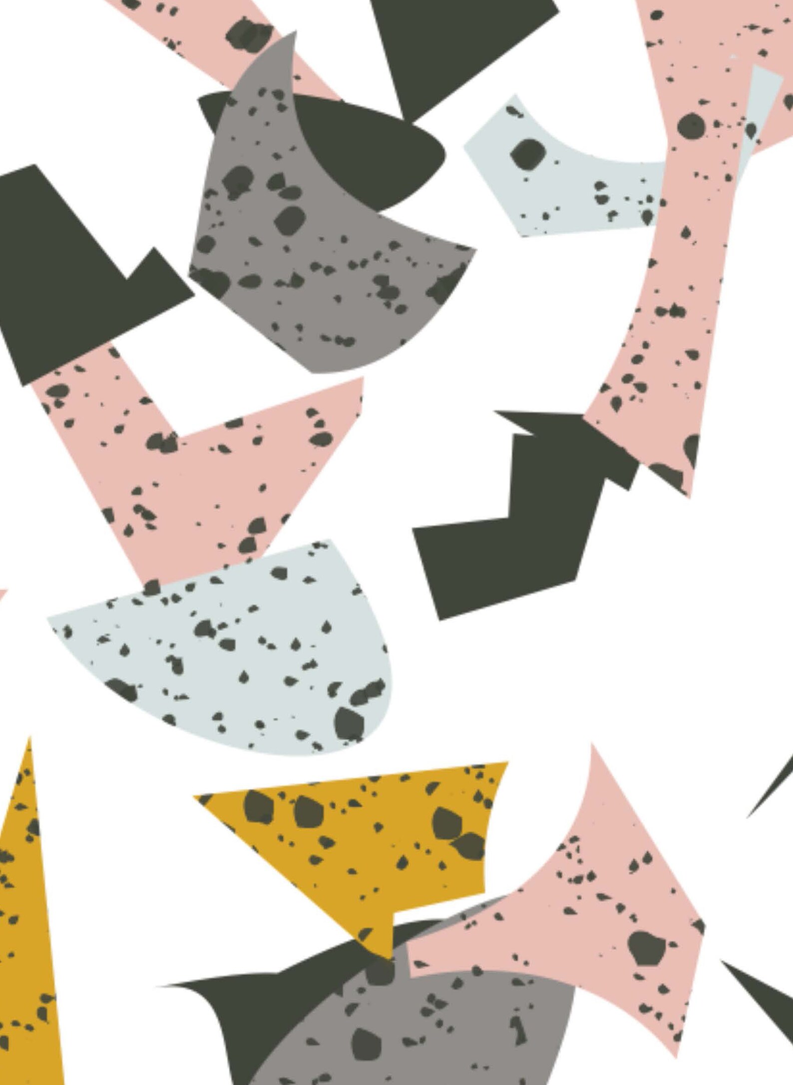 Pink Terrazzo Printable Wall Art Gray Living Room Decor - Etsy