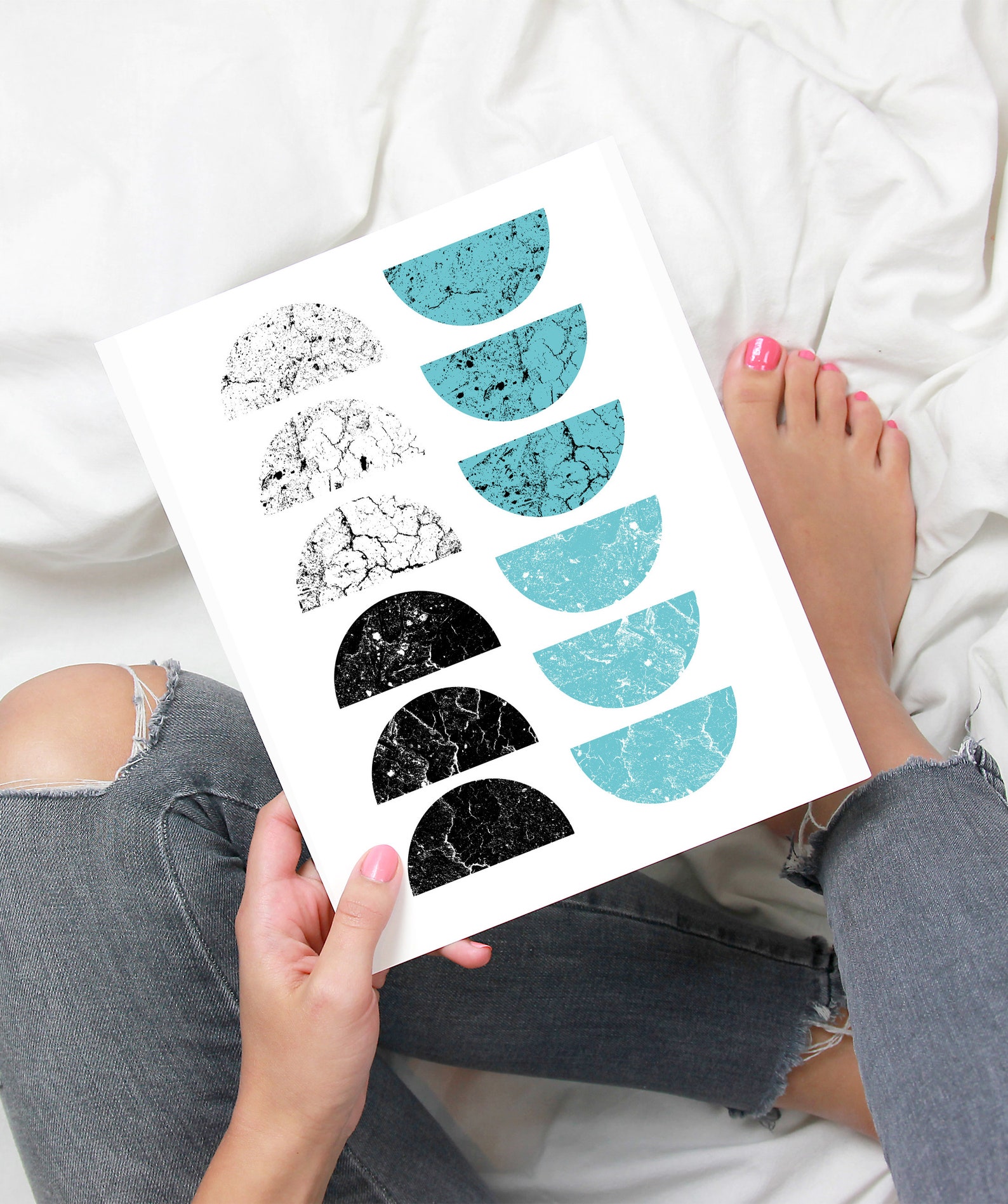 Marble Printable Wall Art Mid Century Wall Decor Geometric - Etsy