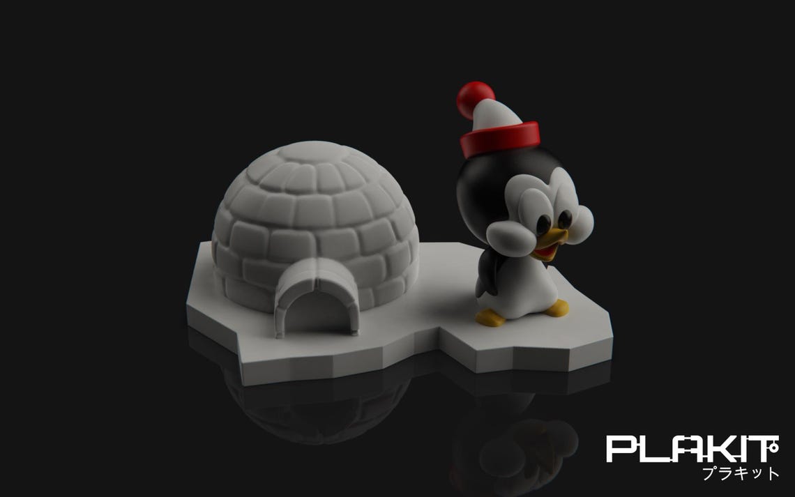 PLAKIT Chilly Willy Mini Figurines Set - Etsy