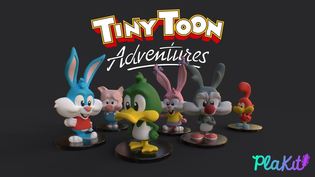 PLAKIT 32mm Tiny Toons Mini Figurines - Etsy