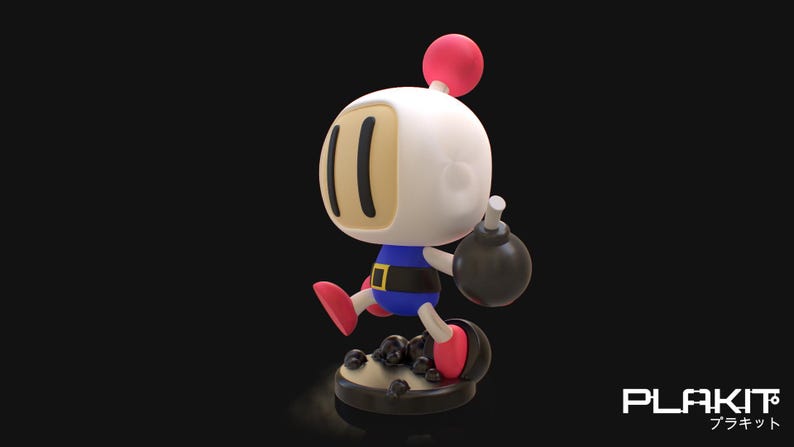 PLAKIT 32mm Bomberman Mini Figurines - Etsy