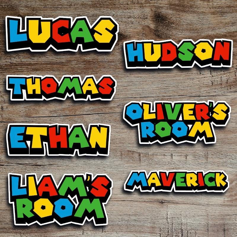 Super Mario Decal - Etsy