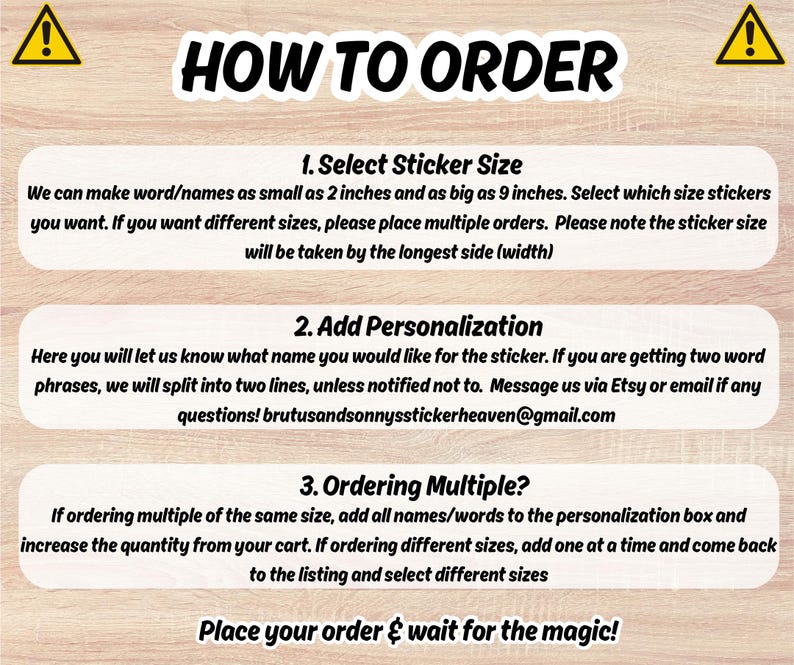 Personalized Name Stickers, Custom Text, Water Resistant Vinyl Decal ...