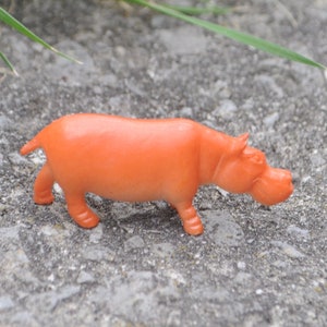 Vintage Plastic House Hippo - Miniature Zoo Animal - Figurine, Tiny ...