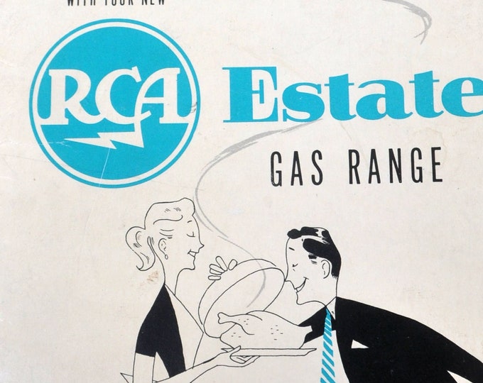 Vintage 1950s / 1955 RCA Estate Gas Range - Stove - Oven - Appliance ...