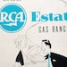 Vintage 1950s / 1955 RCA Estate Gas Range Stove Oven Appliance Manual ...