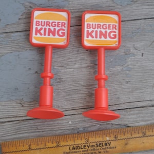 Vintage Model Burger King Drive-through Signs Drive Thru for Model ...