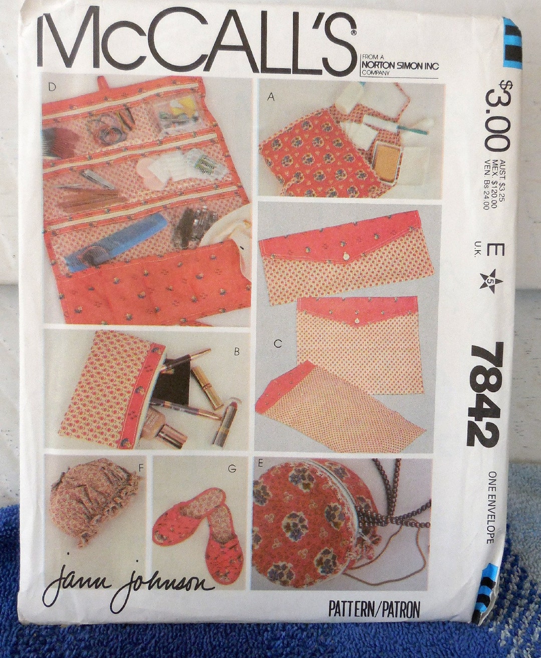 Mccall's 7842 - Great Travel Accessories - Gift Idea - Makeup Bag ...