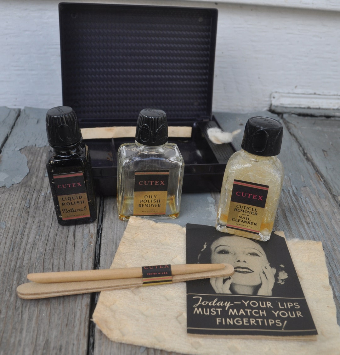 Rare Vintage / Antique Cutex Manicure Set - 1930s - Art Deco - Bakelite ...