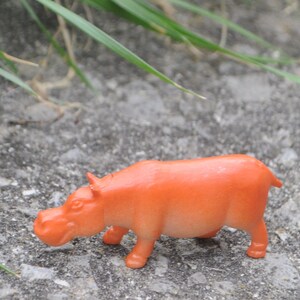 Vintage Plastic House Hippo - Miniature Zoo Animal - Figurine, Tiny ...