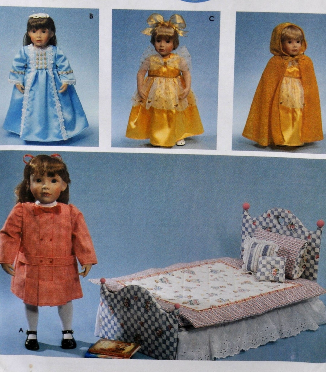 Simplicity 7900 - DIY Clothes & Bed for American Girl or Similar 18 ...