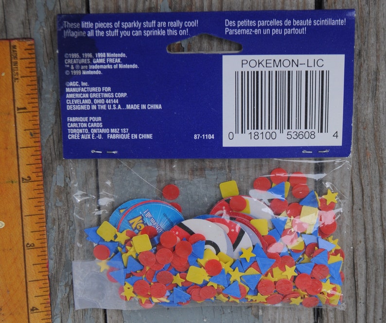 Vintage 1990s Pokémon / Pokemon Confetti / Table Scatter / - Etsy