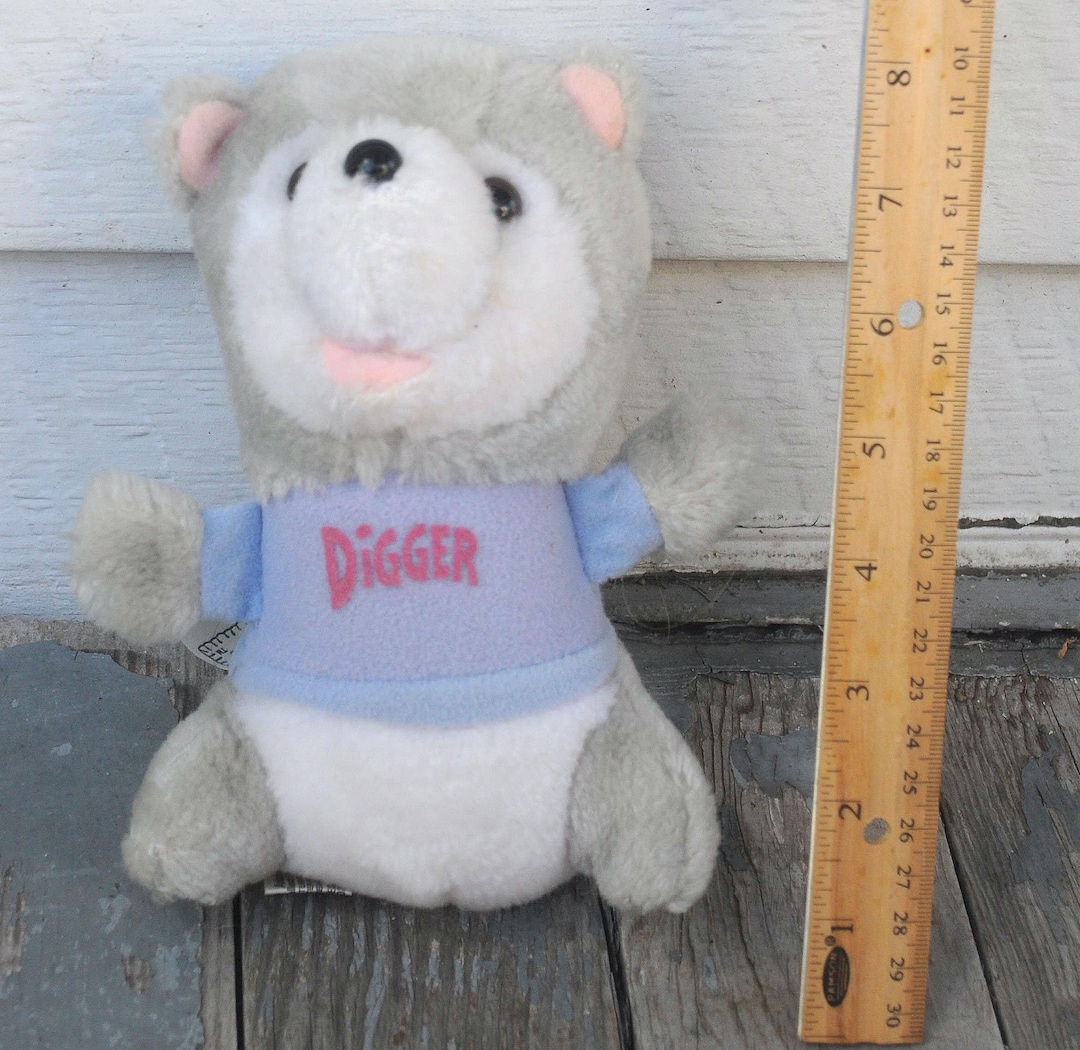 Vintage 1980s Shirt Tails Plushie - Digger Mole - Tiger Plush, Stuffed ...