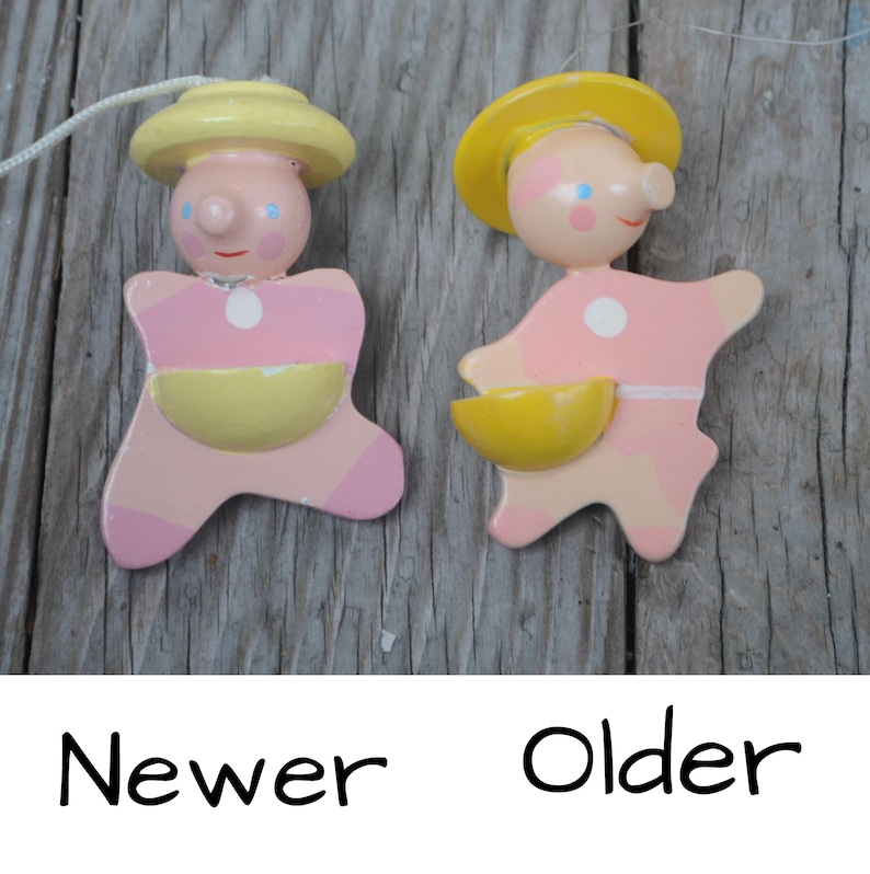 Vintage 1970s / 1980s IRMI Wooden / Hand-painted Mobile Pieces ...