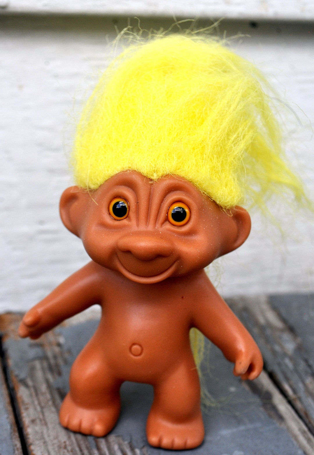 Vintage 1990s TNT Troll - Basic Nude Troll - Yellow Hair - Cute ...