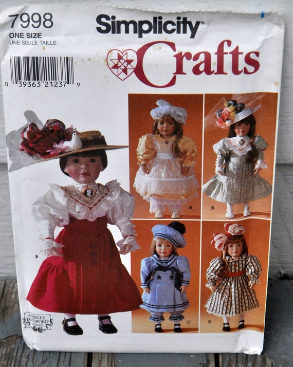 Victorian Doll Costume CARNY DOLL DRESS BLUE W/ GOLD STRIPES