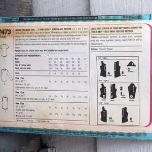 Simplicity 8473 - Easy Sew Stretch Knit Tops - Vintage 1970s / Hippie ...