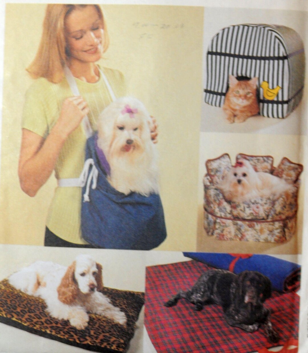 Mccall's 2270 - Adorable DIY Pet Beds / Dog Bed / Cat Bed / Travel Mat ...
