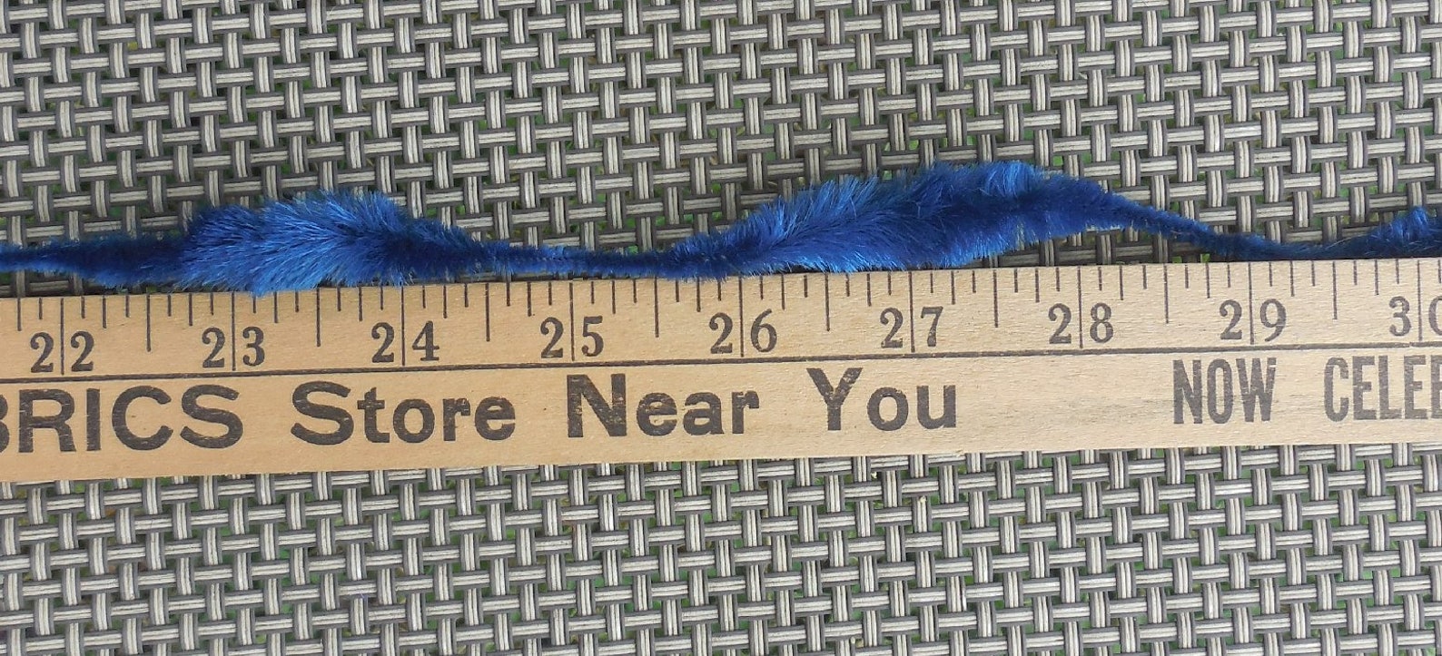 Vintage MIDNIGHT BLUE Bump Fuzzy Wire Stems by the Yard | Etsy