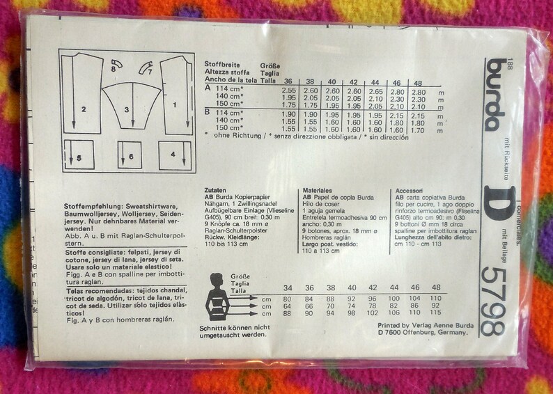 Burda 5798 1980s Vintage Dress Pattern w/ Corgi Illustration | Etsy