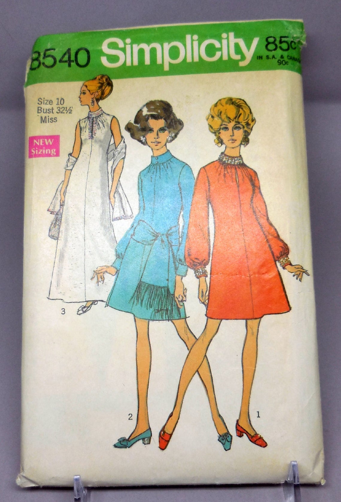 Simplicity 8540 Mod A-line Dress or Evening Gown 1960s - Etsy