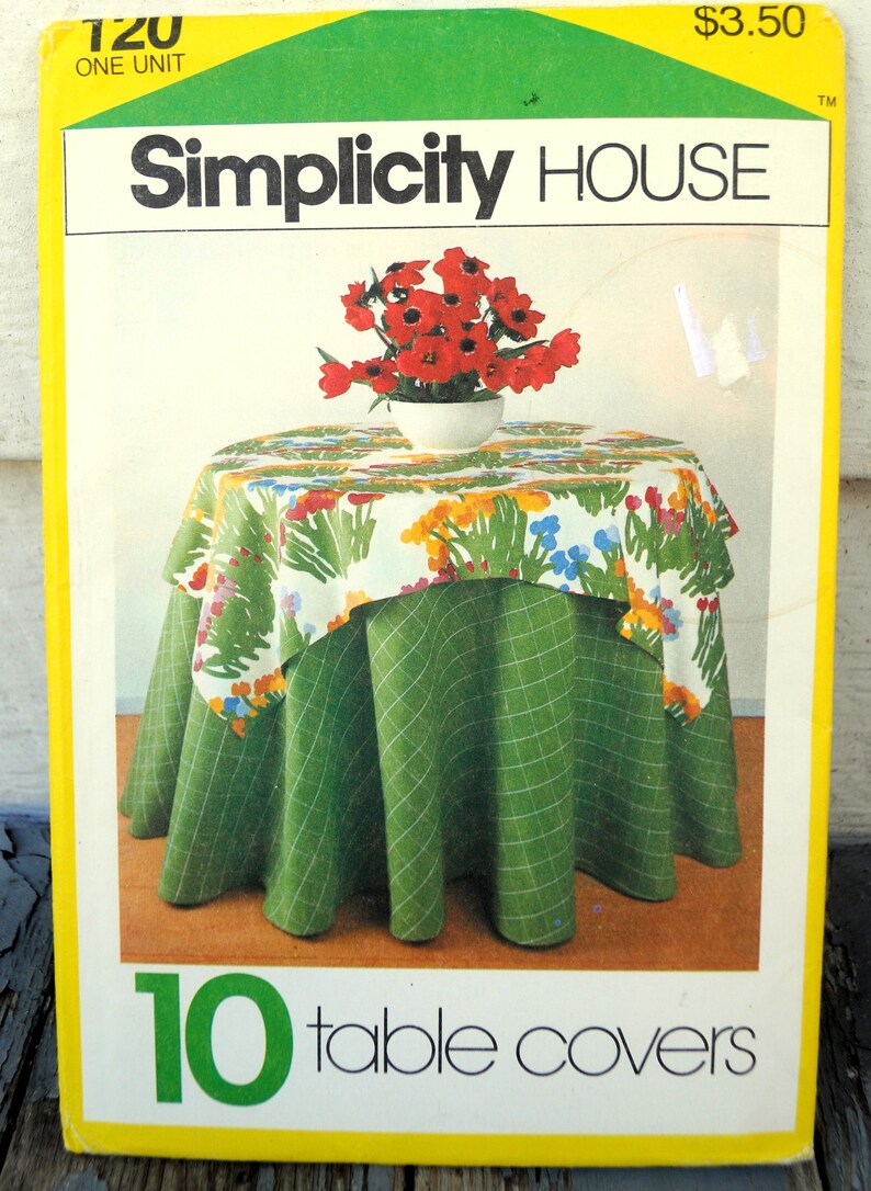 Simplicity 120 DIY Table Covers / Table Cloths Tablecloth - Etsy