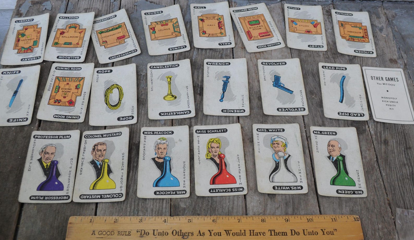 Vintage / Antique First Edition - 1940s - Clue / Cluedo - Replacements ...