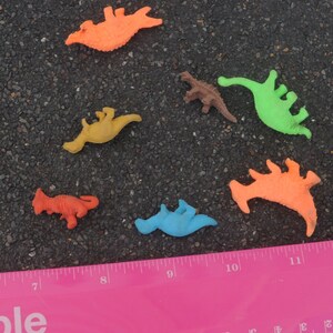 Lot Vintage TINY DINOSAUR Erasers & Pencil Toppers - Colorful, Cute ...