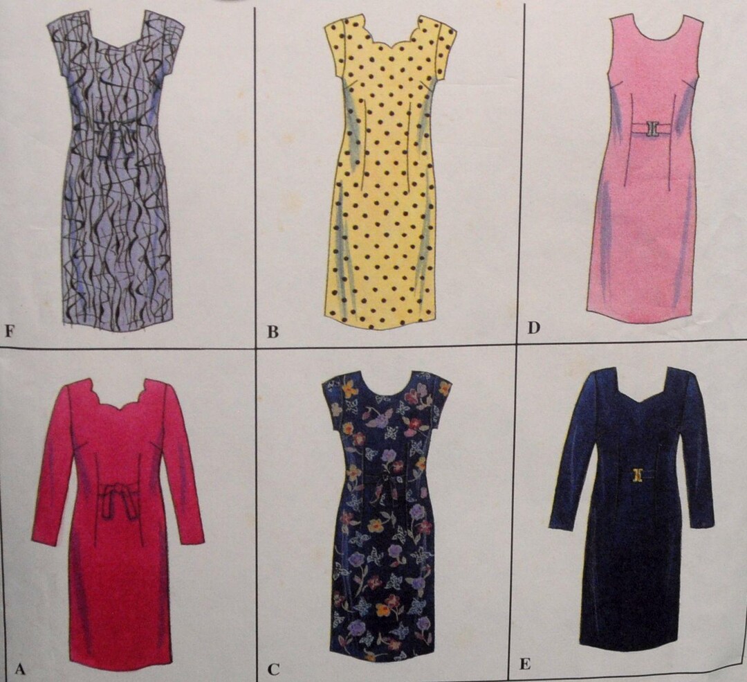 Simplicity 7431 - Easy Sew Dress Sewing Pattern - Variety Styles - Size ...
