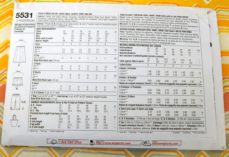 Simplicity 5531 Cute DIY Girls's Outfits Halter Dress - Etsy