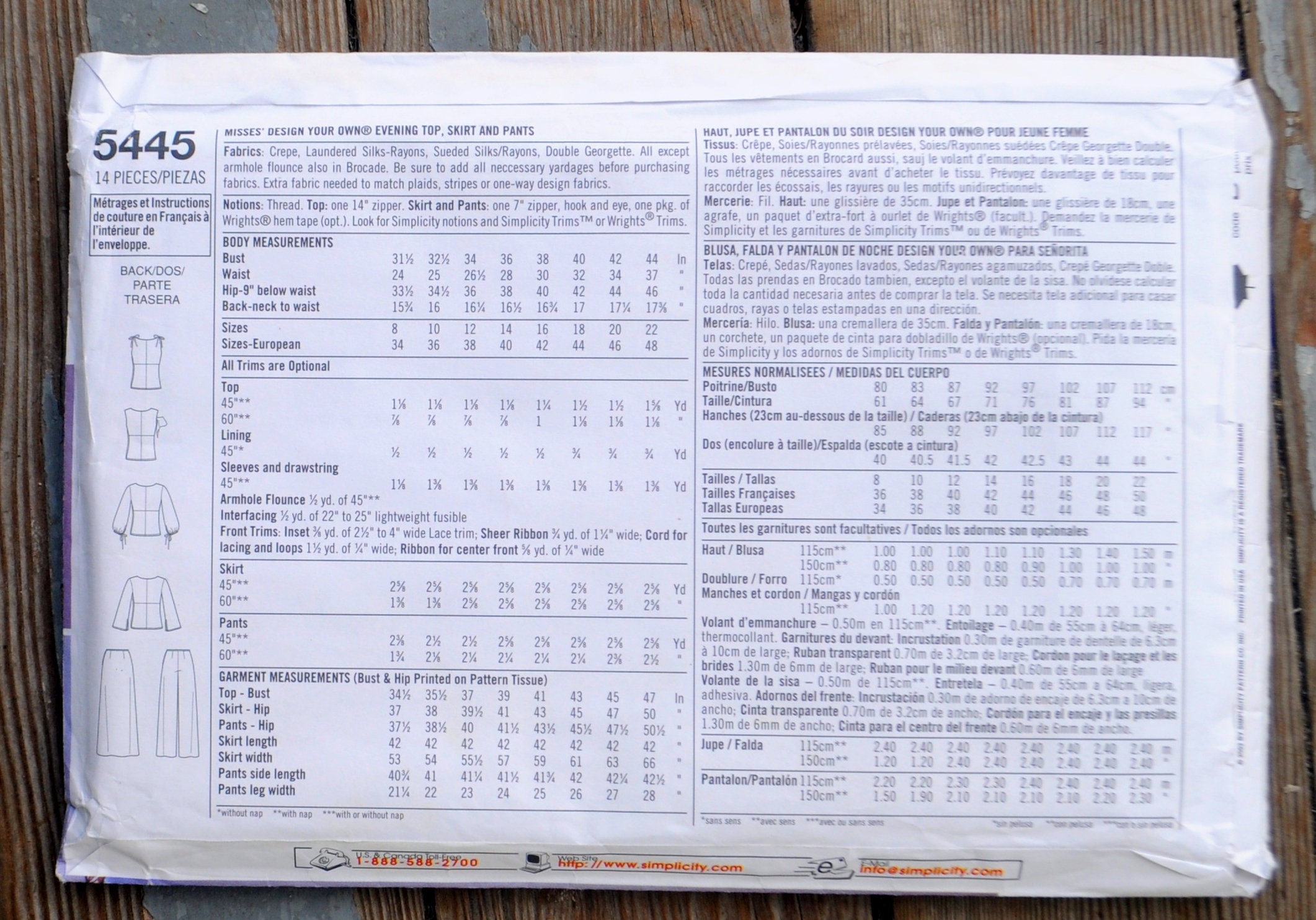 Simplicity 5445 DIY Dressy Looks Easy Sew Top Maxi | Etsy